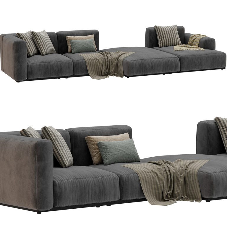 Mex Cube 3 Seats Sofa (330366) 3D model - Download 3D model Mex Cube 3 ...