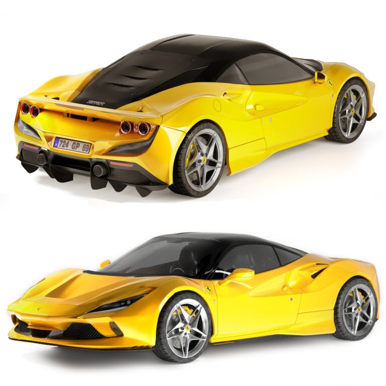 Ferrari F8 Tributo car (330474) 3D model - Download 3D model Ferrari F8 ...