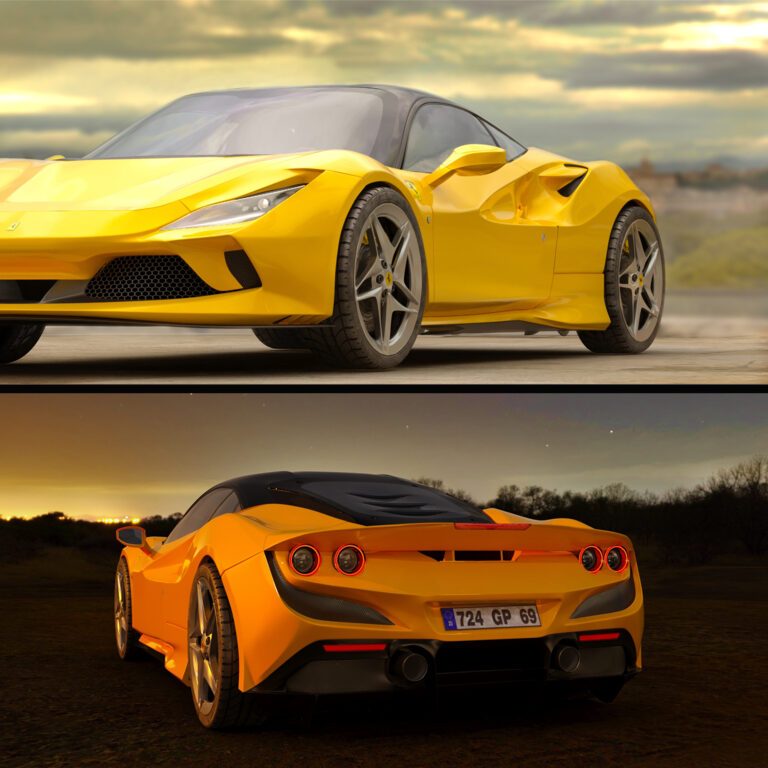 Ferrari F8 Tributo car (330474) 3D model - Download 3D model Ferrari F8 ...