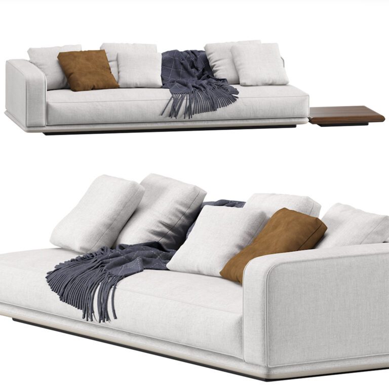 Minotti HORIZONE Daybed Sofa (330746) 3D model - Download 3D model ...
