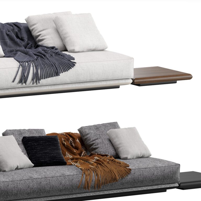 Minotti HORIZONE Daybed Sofa (330746) 3D model - Download 3D model ...