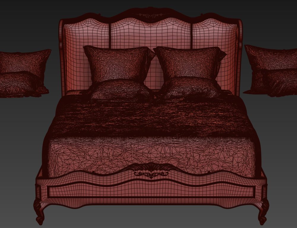 Hooker Grandover California King Bed (33163) 3D model - Download 3D ...