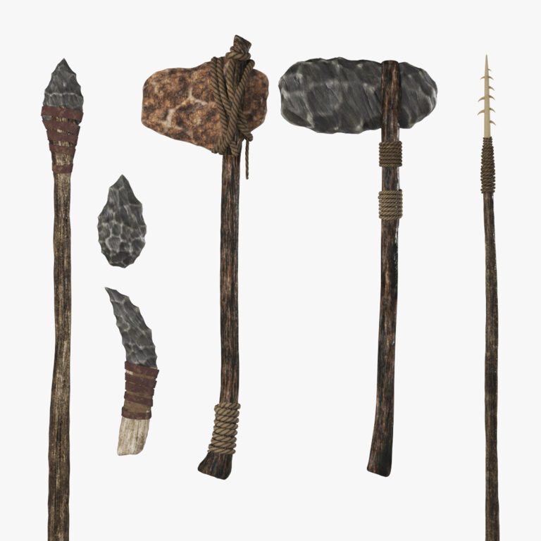Stone Age tools (331954) 3D model - Download 3D model Stone Age tools ...