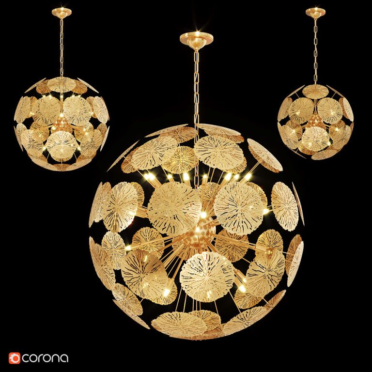 Inca Ball Chandelier (332798) 3D model - Download 3D model Inca Ball ...