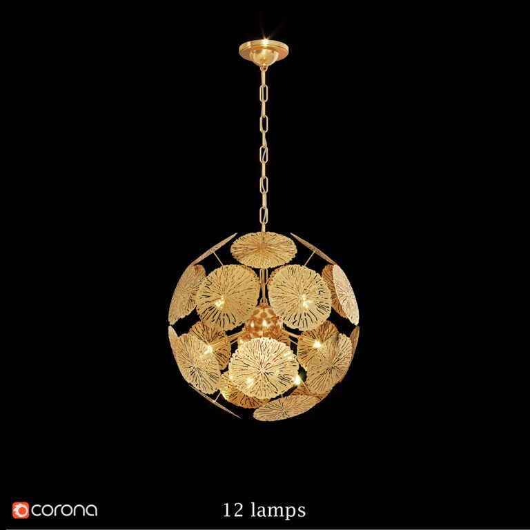 Inca Ball Chandelier (332798) 3D model - Download 3D model Inca Ball ...