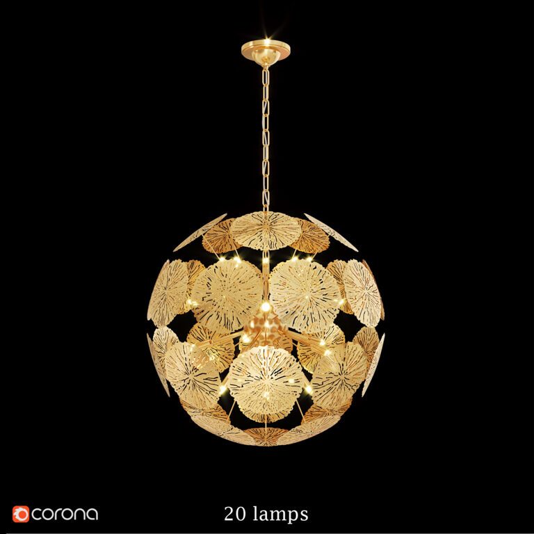 Inca Ball Chandelier (332798) 3D model - Download 3D model Inca Ball ...