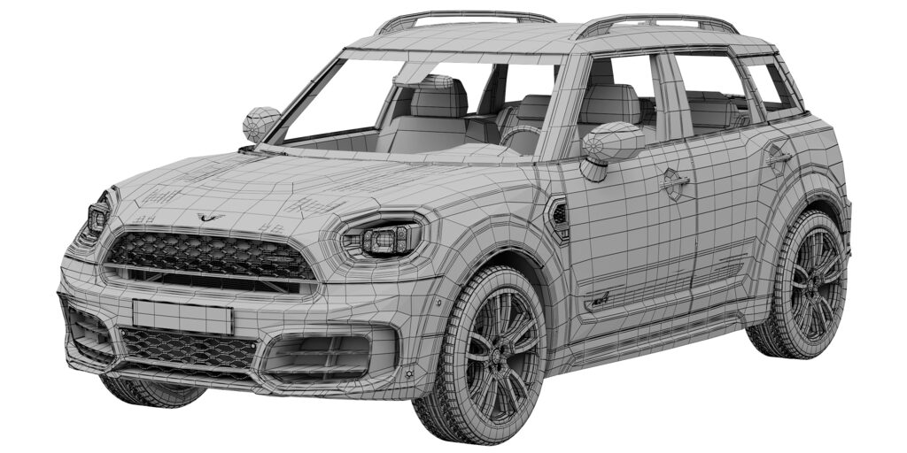 Minicooper Countryman JCW (332854) 3D model - Download 3D model ...