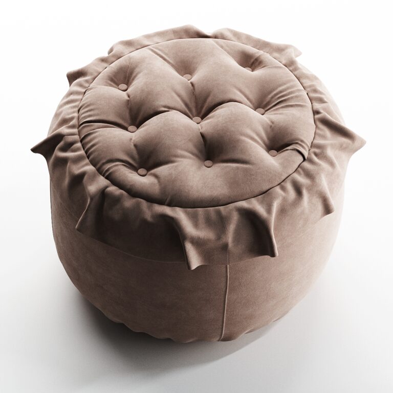 Puff Pank Ottoman (332931) 3D model - Download 3D model Puff Pank ...