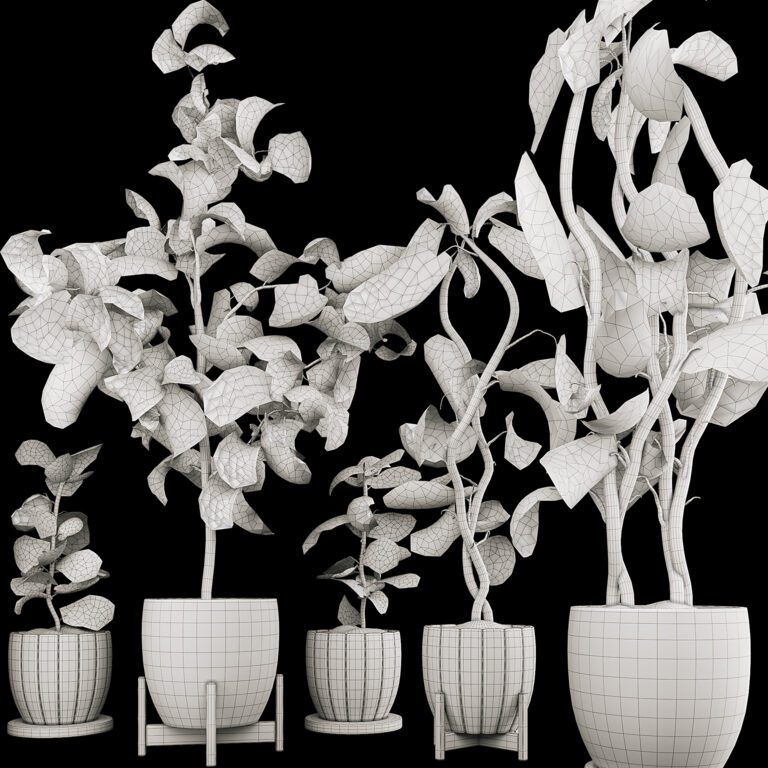 Plant Collection Set 04 (332967) 3D model - Download 3D model Plant ...