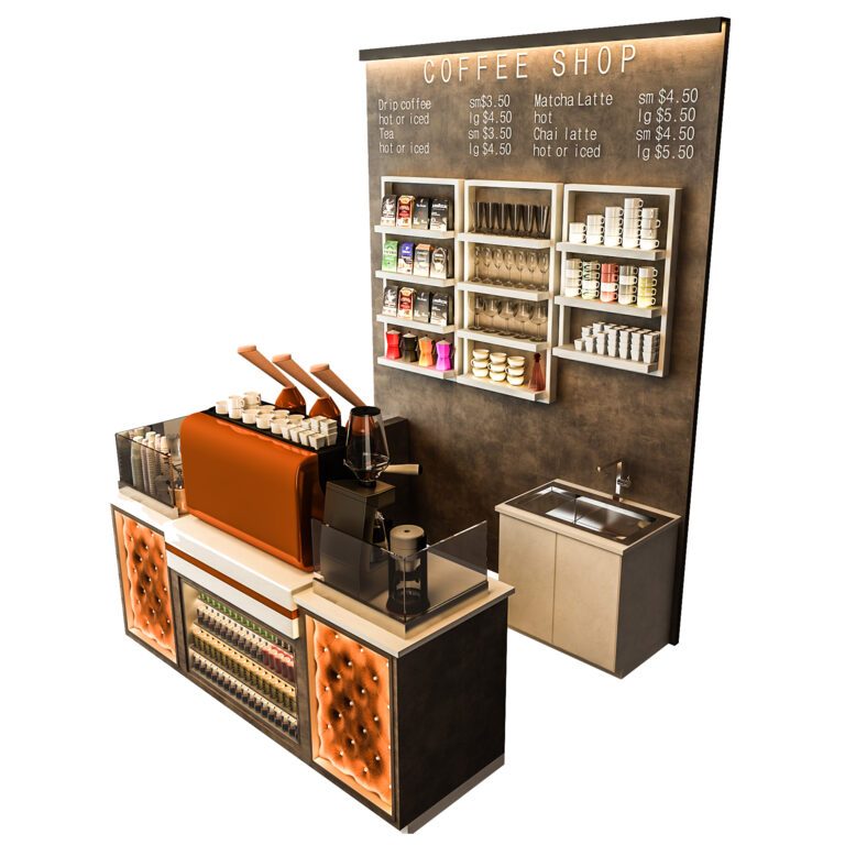 Modern Coffee Shop (333270) 3D model - Download 3D model Modern Coffee ...