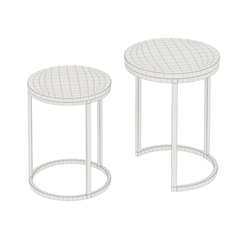Side Tables DOUBLE (333413) 3D model - Download 3D model Side Tables ...