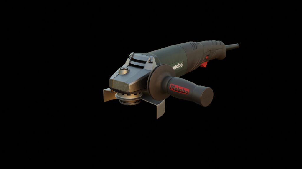 Angle grinder (333674) 3D model - Download 3D model Angle grinder ...
