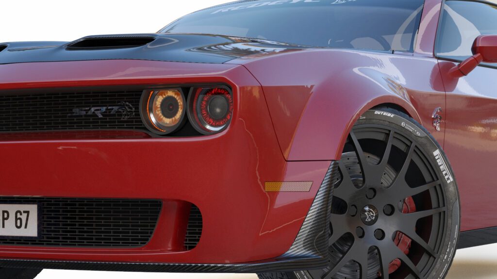Dodge Challenger Hellcat (Redeye) (333771) 3D model - Download 3D model ...