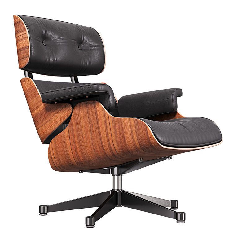 Vitra LOUNGE CHAIR & OTTOMAN (333929) 3D model - Download 3D model ...