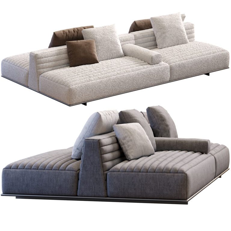 Sofa Roger By Minotti (334002) 3D model - Download 3D model Sofa Roger ...