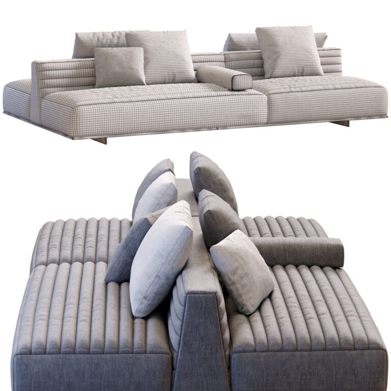 Sofa Roger By Minotti (334002) 3D model - Download 3D model Sofa Roger ...