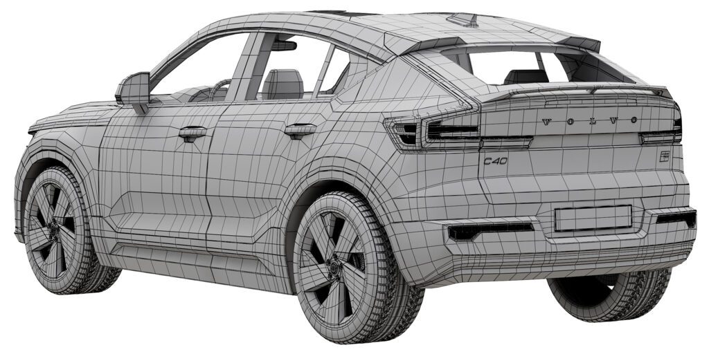 Volvo C40 (334013) 3D model - Download 3D model Volvo C40 (334013 ...