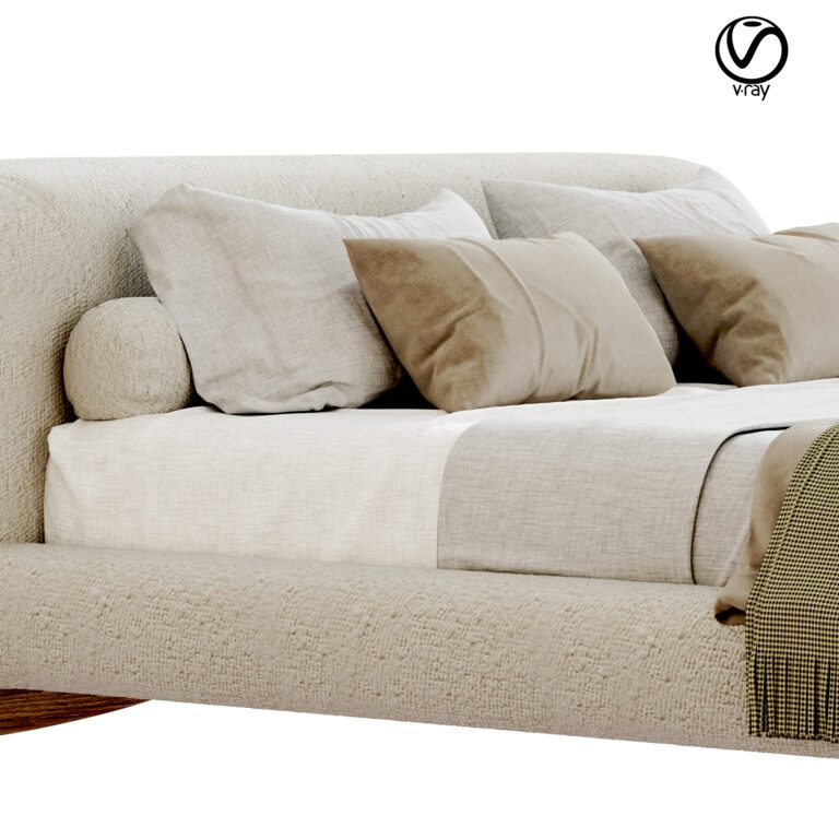 SOFTBAY Bed By Porada (334210) 3D model - Download 3D model SOFTBAY Bed ...