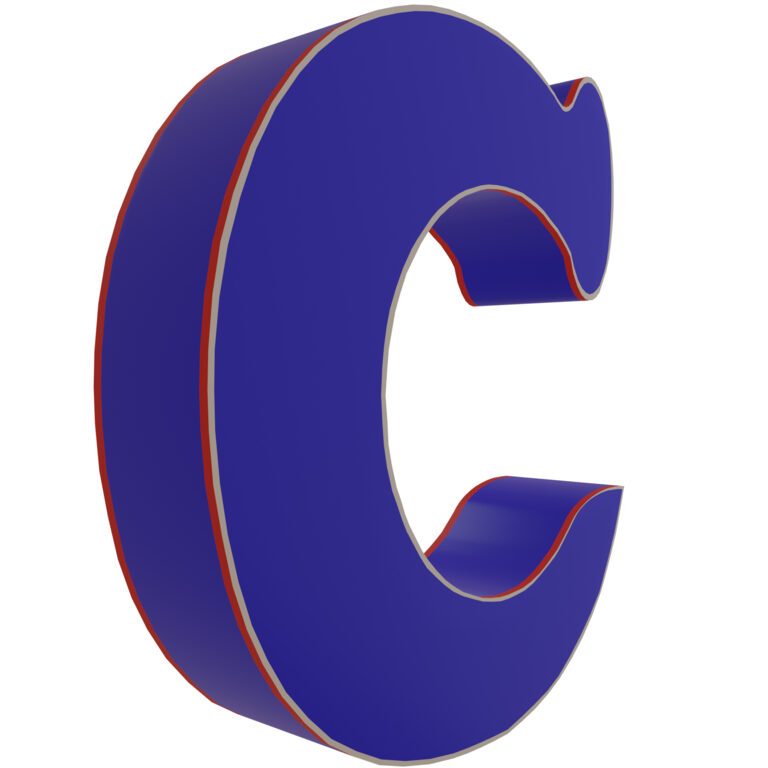 Letter C (334248) 3D model - Download 3D model Letter C (334248 ...