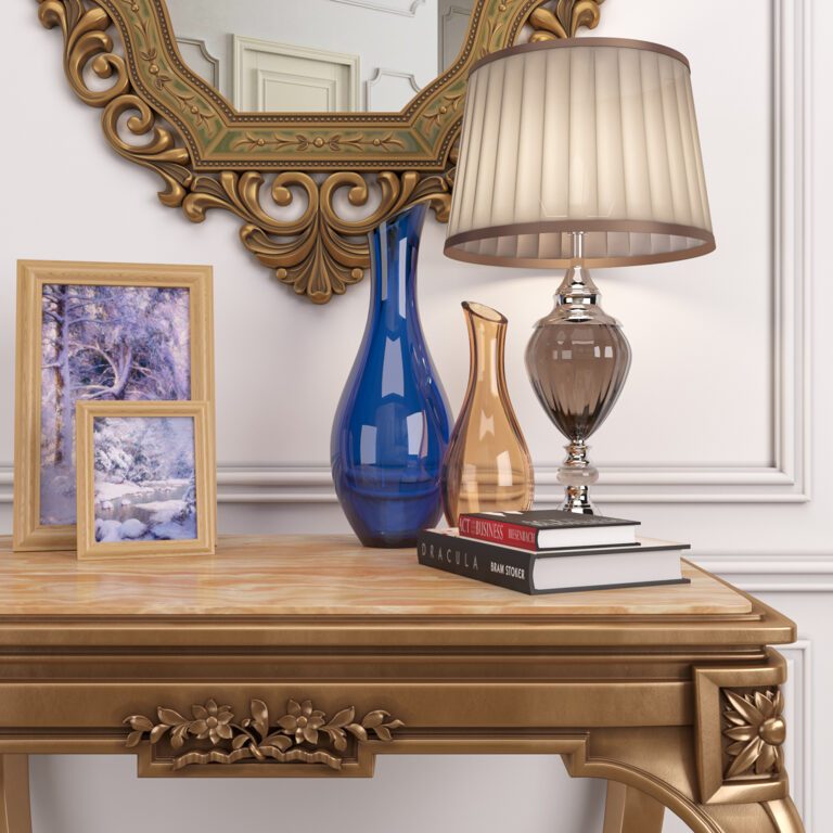 Antique Gold Console Table (334541) 3D model - Download 3D model ...