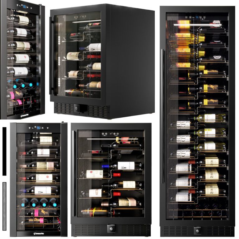 Wine Enthusiast vino view fridge set (334692) 3D model - Download 3D ...