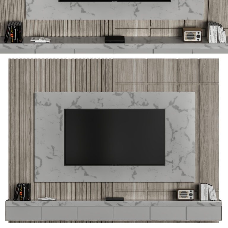 TV Wall 07 (334815) 3D model - Download 3D model TV Wall 07 (334815 ...
