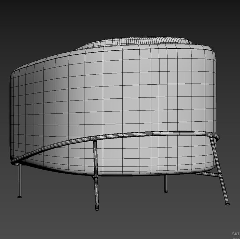 FIL NOIR Armchair By Minotti (334893) 3D model - Download 3D model FIL ...