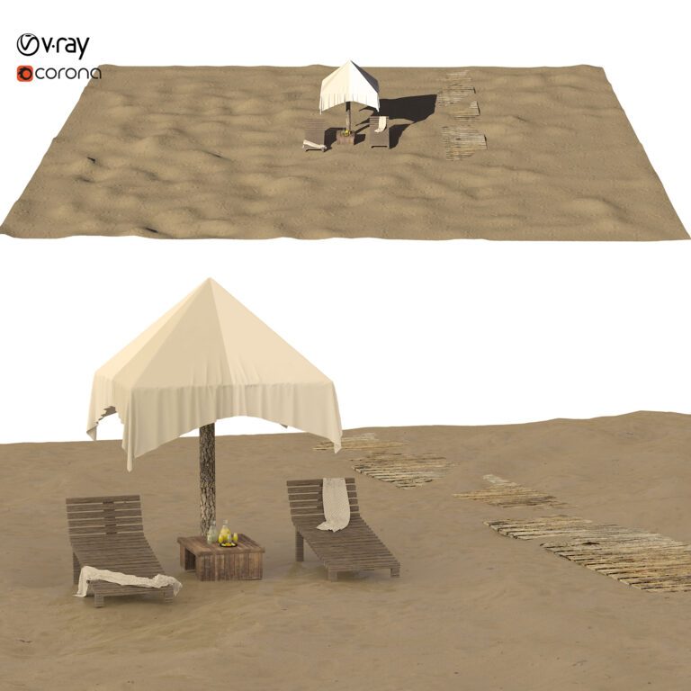 Beach (335057) 3D model - Download 3D model Beach (335057) | 335057 ...