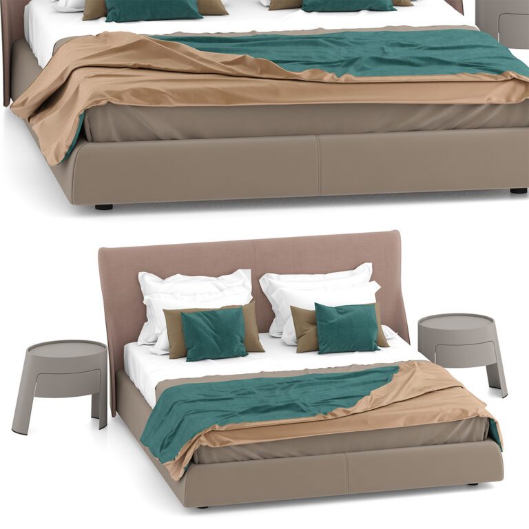 Giorgetti Altea bed (335646) 3D model - Download 3D model Giorgetti ...
