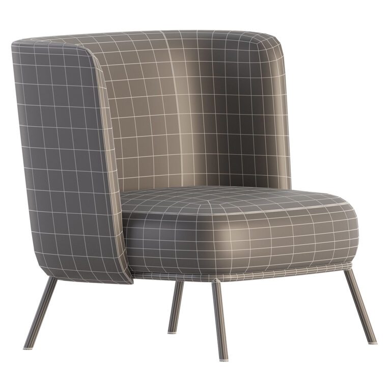 SHIFT HIGH Armchair By Offecct (335710) 3D model - Download 3D model ...