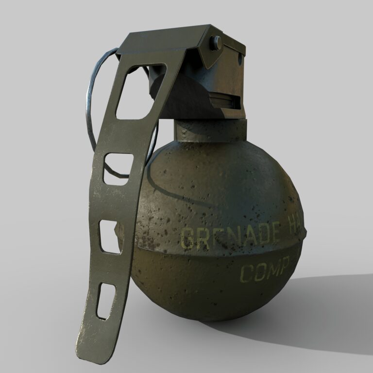 Grenade M67 (336072) 3D model - Download 3D model Grenade M67 (336072 ...