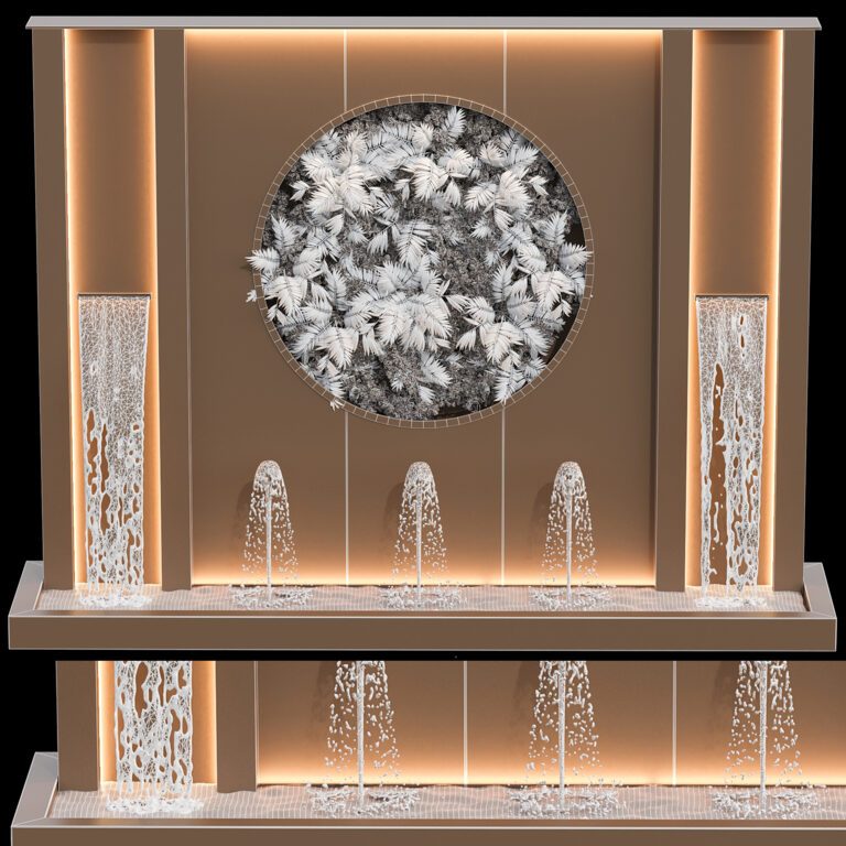 Waterfall fountains cascade 21 (336151) 3D model - Download 3D model ...