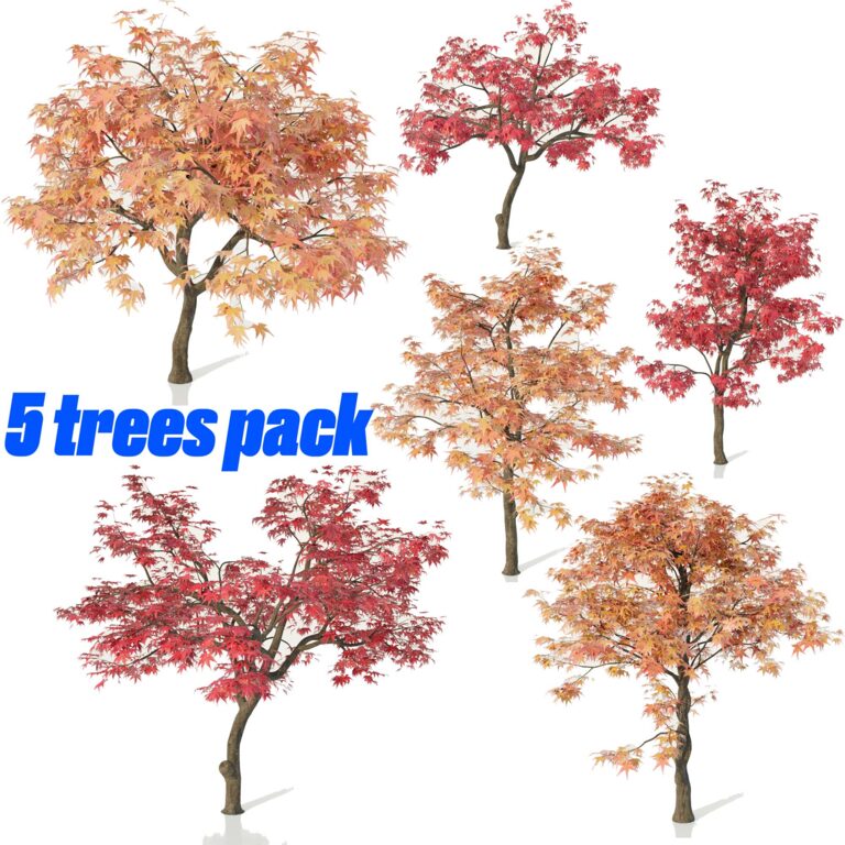 Autumn Trees (336192) 3D model - Download 3D model Autumn Trees (336192 ...