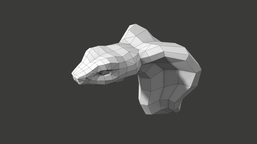Snake Head Lowpoly (336357) 3D model - Download 3D model Snake Head ...