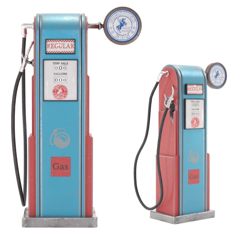 Frontier Gas Pump (336861) 3D model - Download 3D model Frontier Gas ...