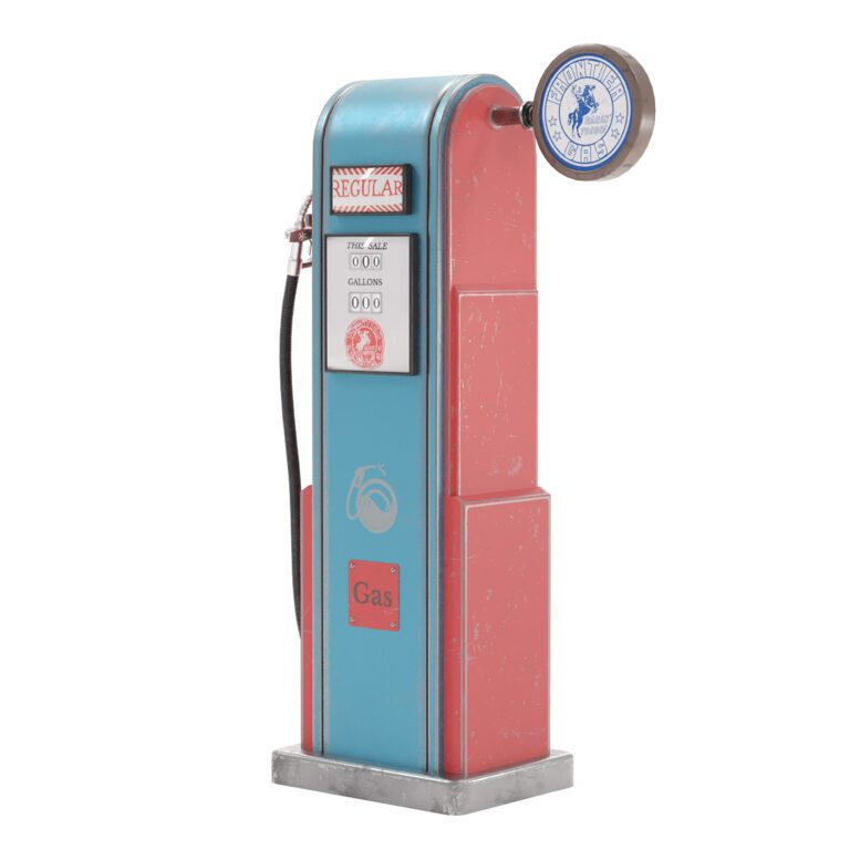 Frontier Gas Pump (336861) 3D model - Download 3D model Frontier Gas ...