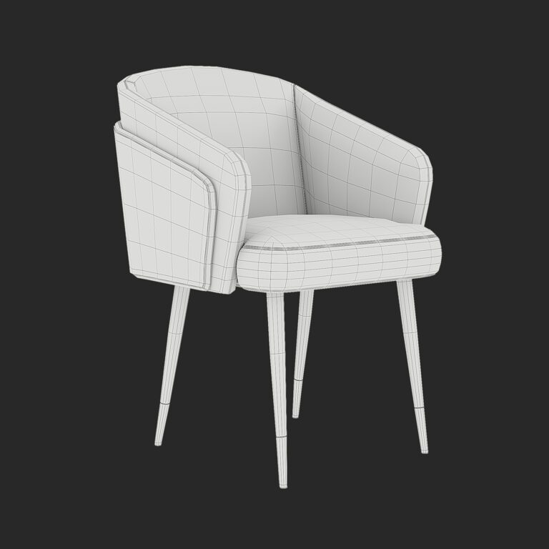Dining chair (336871) 3D model - Download 3D model Dining chair (336871 ...