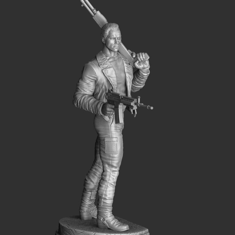 TERMINATOR T-800 FOR 3D PRINTING ASSEMBLED (336945) 3D model - Download ...