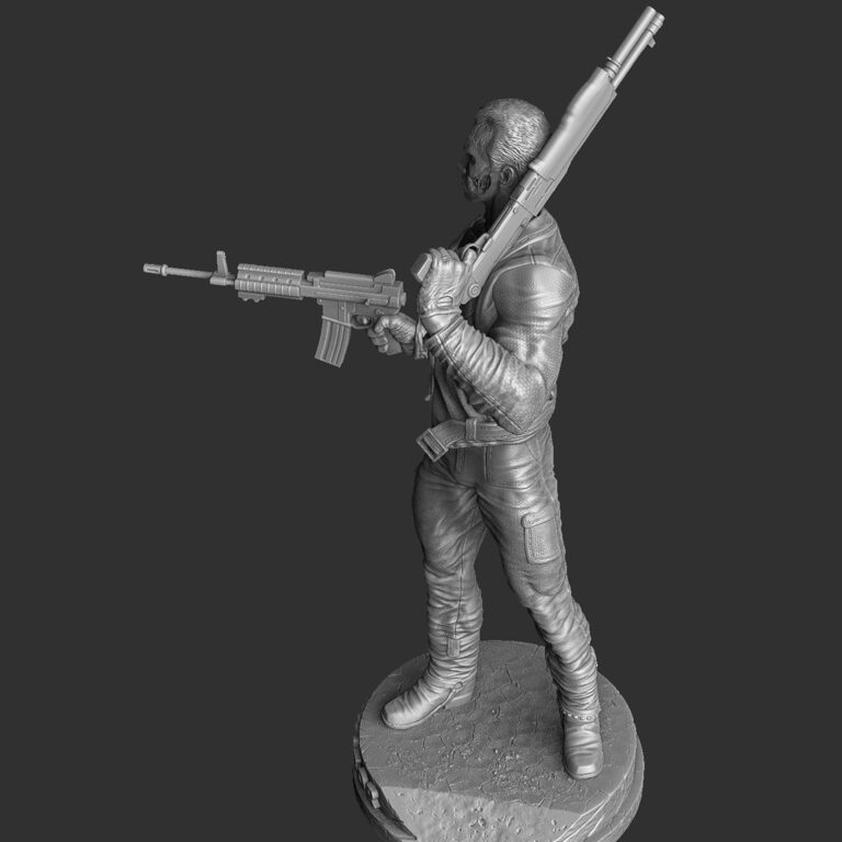 TERMINATOR T-800 FOR 3D PRINTING ASSEMBLED (336945) 3D model - Download ...