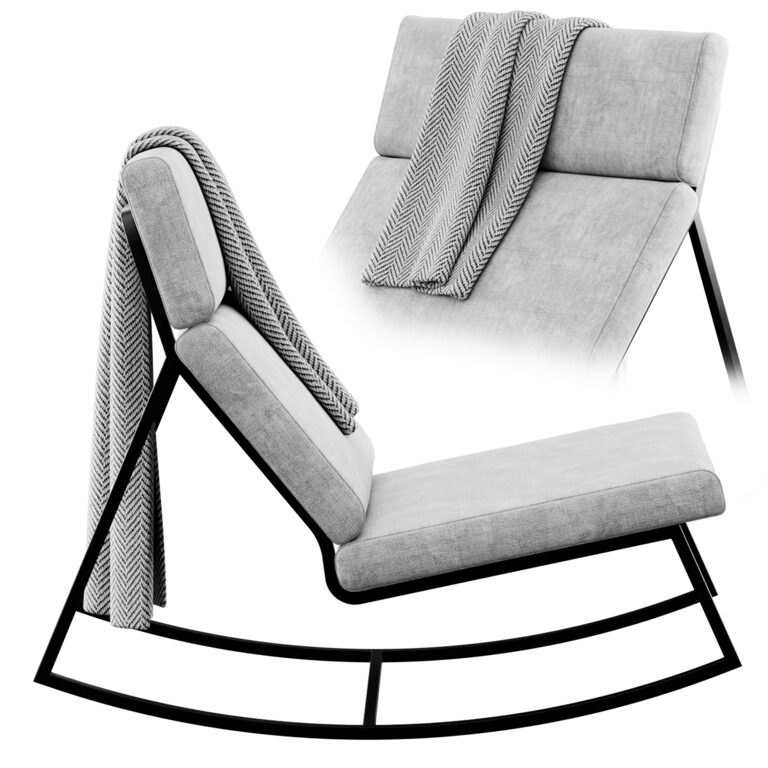 GT Rocker Chair By Gus Modern (336985) 3D model - Download 3D model GT ...