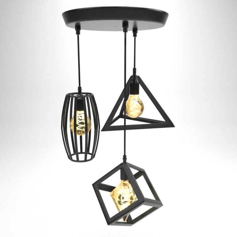 Hi Tech lamp chandelier (336987) 3D model - Download 3D model Hi Tech ...