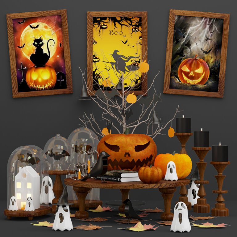 Halloween set 01 (337225) 3D model - Download 3D model Halloween set 01 ...