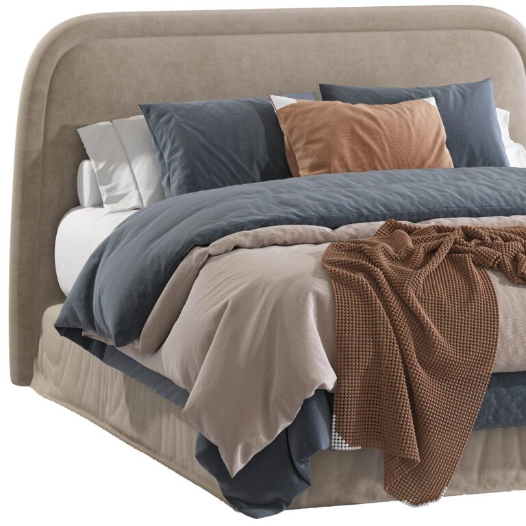 Double bed 114 (337434) 3D model - Download 3D model Double bed 114 ...