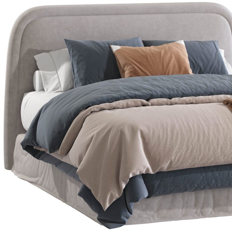 Double bed 114 (337434) 3D model - Download 3D model Double bed 114 ...
