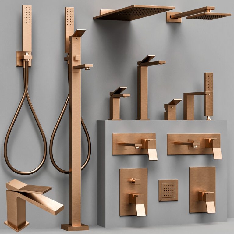 Gessi Rettangolo K bathroom faucet set (337480) 3D model - Download 3D ...