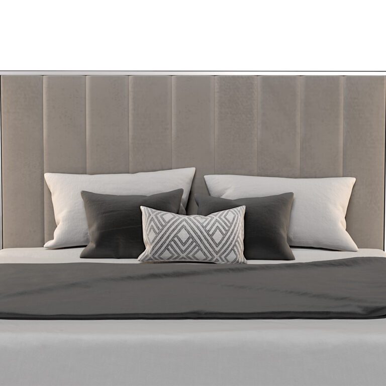 Modern double bed (337515) 3D model - Download 3D model Modern double ...
