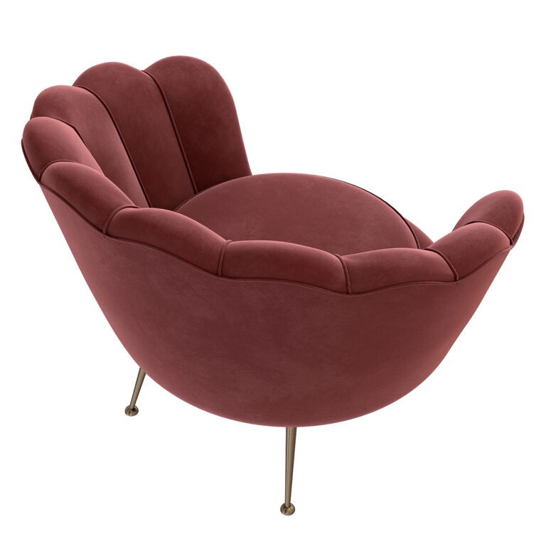Eichholtz Red Trapezium armchair (337892) 3D model - Download 3D model ...