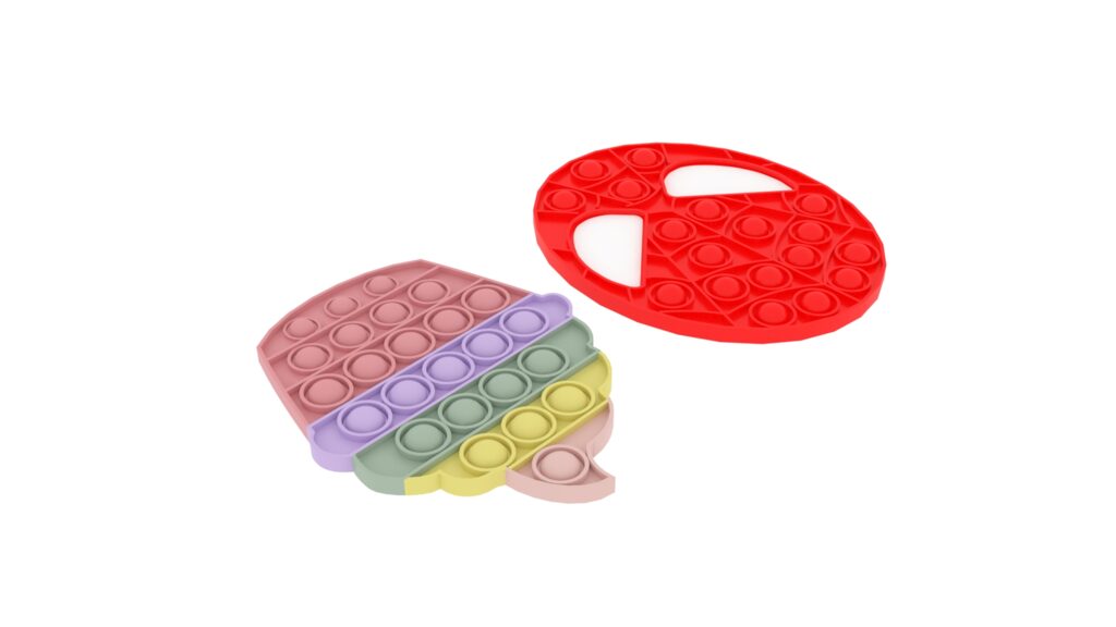 Pop It Fidget Toys Set (338086) 3D model - Download 3D model Pop It ...