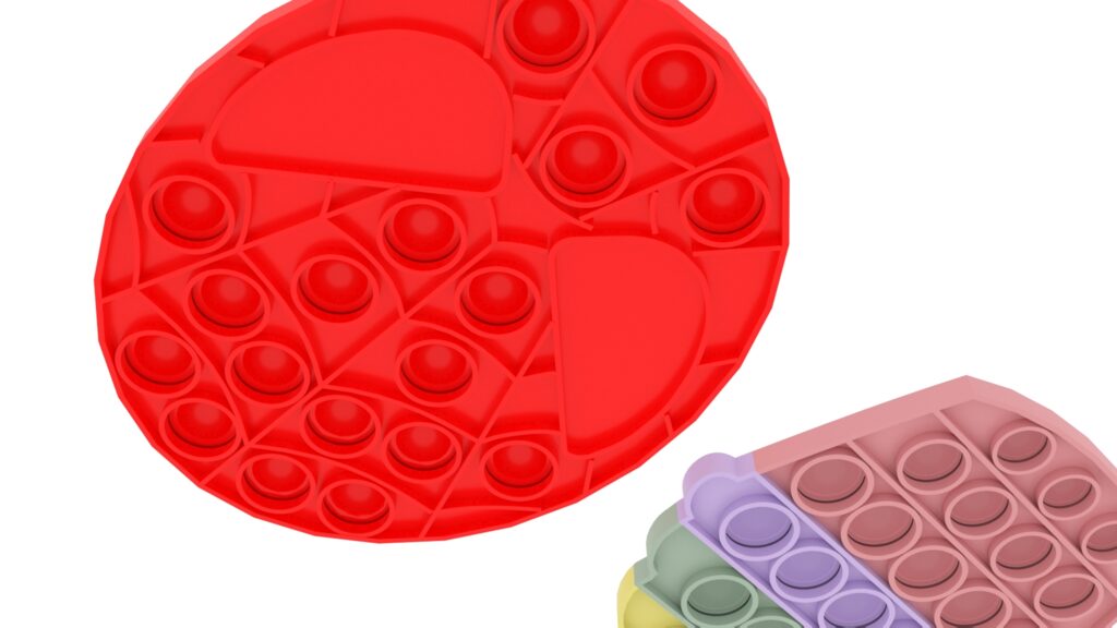 Pop It Fidget Toys Set (338086) 3D model - Download 3D model Pop It ...