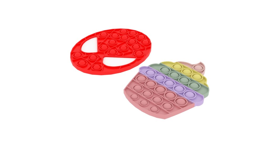 Pop It Fidget Toys Set (338086) 3D model - Download 3D model Pop It ...